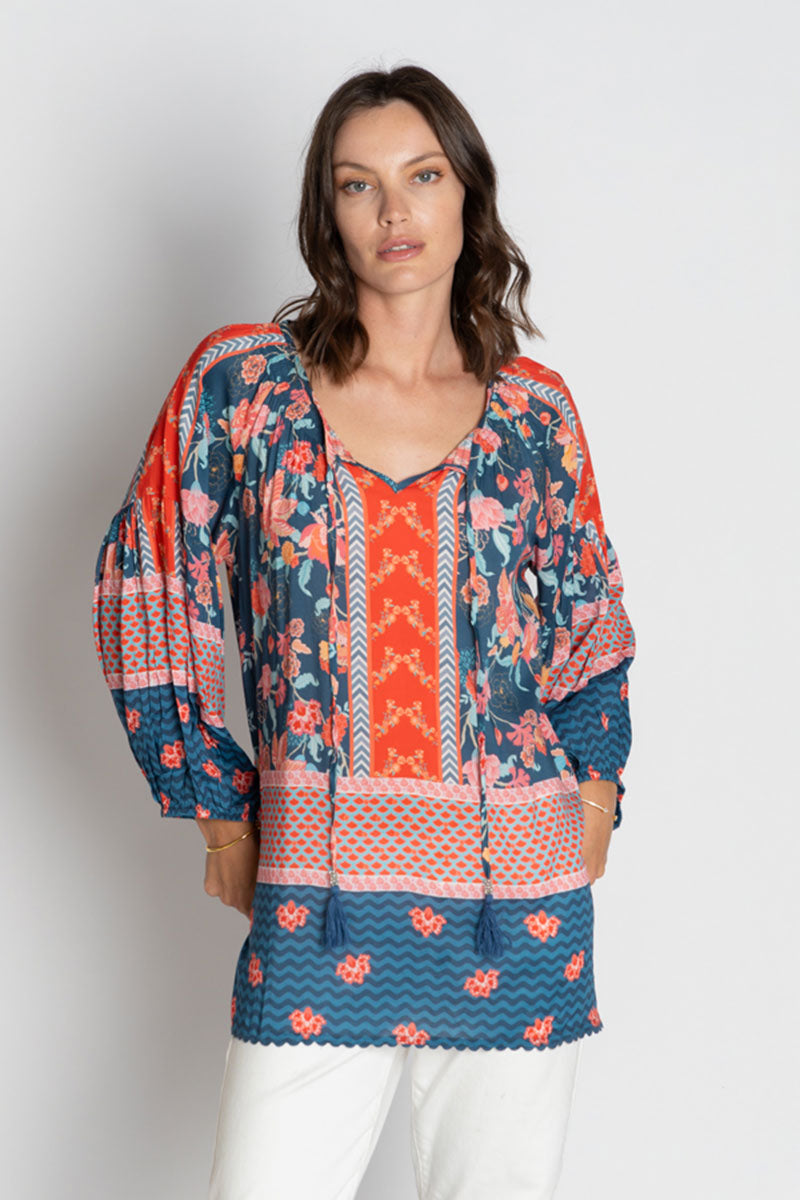 Lula Soul Mulini Top - Navy – OZ RESORT