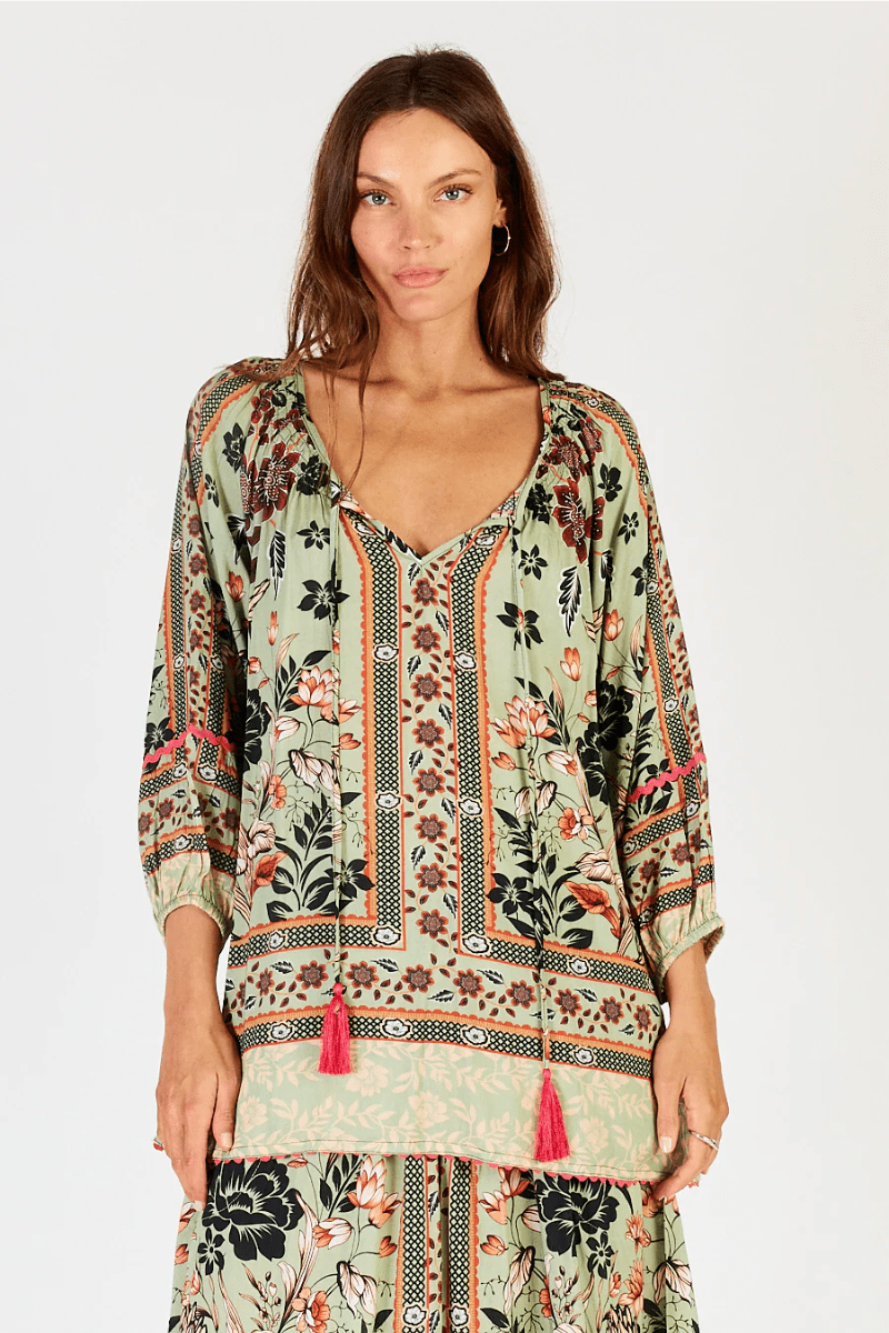 Lula Soul Palermo Print Sage – OZ RESORT